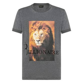 Billionaire Boys Club T-Shirt Rundhals L&ouml;we - - Tops - Herren - Grau - XS