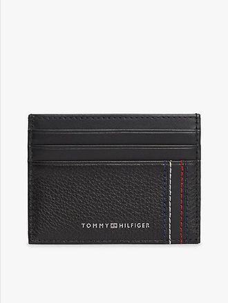Tommy Hilfiger Porte-cartes en cuir &agrave; logo