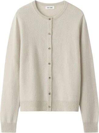 Soft Goat Femme, Pulls, Beige, Taille: 38 FR Gilet Boutonn&eacute; &agrave; Col Rond