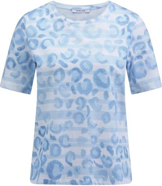 Peter Hahn Rundhals-Shirt Peter Hahn blau