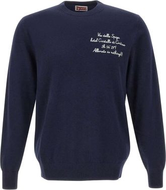 MC2 Saint Barth pull Heron à logo brodé - Bleu