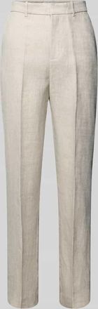 Mango Regular Fit Leinenhose mit Bügelfalten Modell BORELI