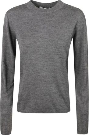 Max Mara Pulls &agrave; col rond - Femme - Pulls - Gris - Taille: 44 FR