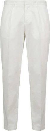 Emporio Armani Homme, Pantalons, Blanc, Taille: M Pantalon en coton ajust&eacute;