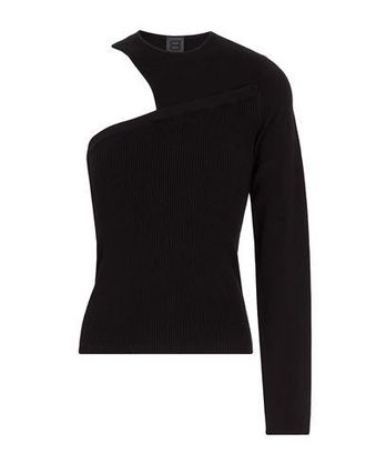8 by YOOX KNIT CUT-OUT ONE-SHOULDER TOP