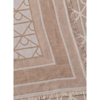 Calvin Klein Foulard &agrave; motifs bords effiloch&eacute;s