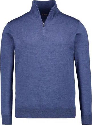 Boggi Milano Herren Pullover blau unifarben