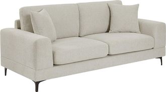 Vente-Unique Sofa 2-Sitzer - Strukturstoff - Beige - JAMOLO