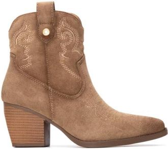 Refresh Bottes de cowboy Femme Beige - Chaussures confortables et polyvalentes - Mode décontractée - Modèle 17301402 (Taille38)