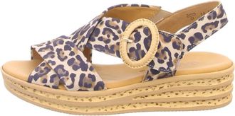Gabor Keilsandalette mit Leopardenmuster - - Shoes - Damen - Mehrfarbig - 40 1/2 EU