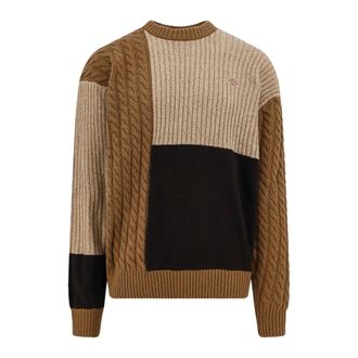 Dickies Wollmischungspullover mit Logo-Patch - - Knitwear - Herren - Braun - XL