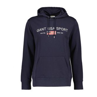 GANT Herren, Sweatshirts & Hoodies, Blau, 2XLGr&ouml;&szlig;e