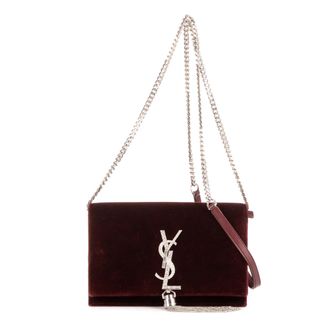 Saint Laurent Crossbody Bags - Rare Rhinestones Kate Tassel Crossbody - Gr. unisize - in Rot - f&uuml;r Damen