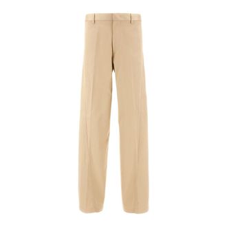 Lanvin Homme, Pantalons, Beige, Taille: S Twisted Chino