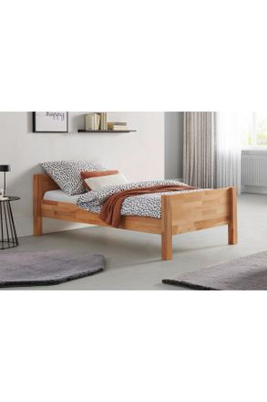 MID.YOU Mid.you Bett, Kernbuche, Holz, Kernbuche, massiv, H&ouml;he ca. 20 cm, 90x200 cm, Schlafzimmer, Betten, Einzelbetten