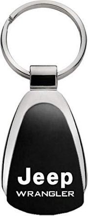 Jeep Wrangler Black Tear Drop Key Chain