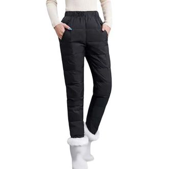 Generic Pantalon de randonn&eacute;e dhiver doubl&eacute; en polaire pour femme, imperm&eacute;able, coupe-vent, isol&eacute;, pour lext&eacute;rieur, la neige, le ski et la neige, pantalon sof