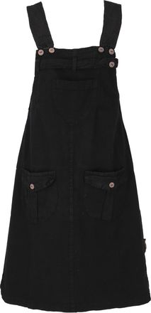 Guru Shop Latzrock, Tr&auml;gerkleid, Hippierock - Schwarz, Damen, Baumwolle, Size:S
