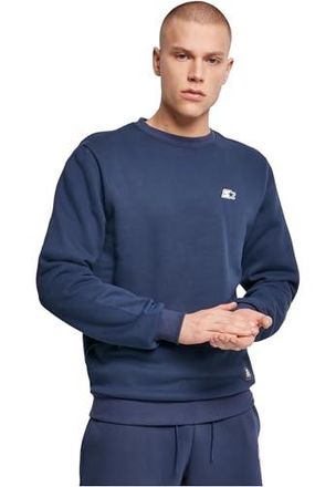 Starter Black Label Homme Starter Essential Crewneck Sweater, Bleu fonc&eacute;, M