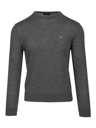 Etro Pull Col Rond - Gris