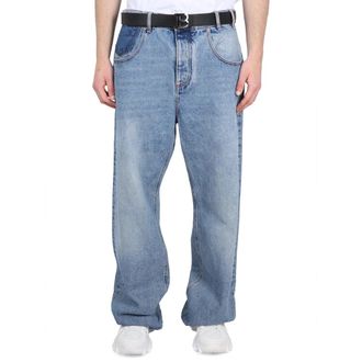 Balmain L&auml;ssige Jeans mit kontrastierenden Taschen - - Jeans - Herren - Blau - W33