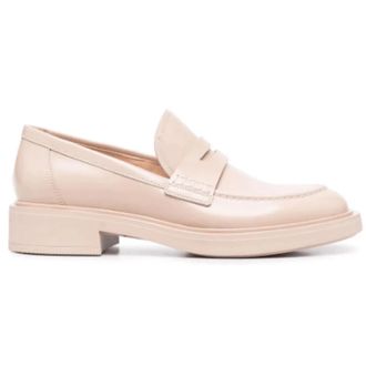 Gianvito Rossi Beige Leder Loafer mit Chunky Sohle - - Shoes - Damen - Beige - 38 1/2 EU