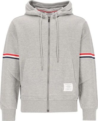 Thom Browne Zip-Through Hoodie - - Sweatshirts & Hoodies - Herren - Grau - L