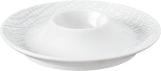 SELTMANN WEIDEN 001.743886 Fashion elegant grey Eierbecher mit Ablage, Porzellan, Wei&szlig;/Grau