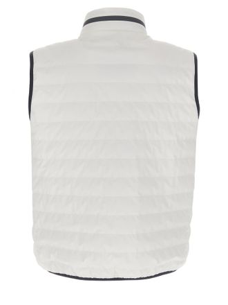 Brunello Cucinelli Mens White Polyamide Sleeveless Jacket Clothing