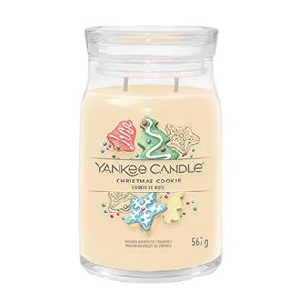 Yankee Candle Company Signature Duftkerze ; große Kerze mit langer Brenndauer Christmas Cookie ; Soja-Wachs-Mix