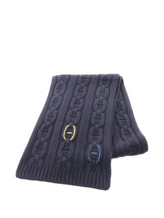 Herm&egrave;s &eacute;charpe Tri Maillon (ann&eacute;es 2010) - Bleu