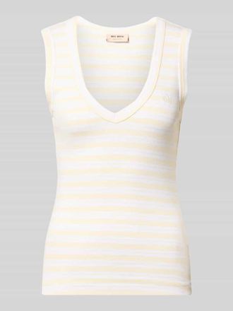 Mos Mosh Slim Fit Top mit V-Ausschnitt Modell Elle