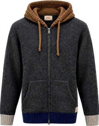 Bob Cardigan &agrave; capuche - Homme - Pulls - Gris - Taille: L