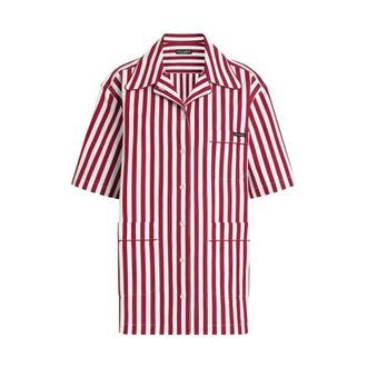 Dolce & Gabbana Femme, Robes, Multicolore, Taille: 36 FR Chemise en coton ray&eacute;