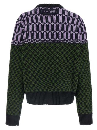 Marni Mens Multicolor Wool Cardigan Clothing