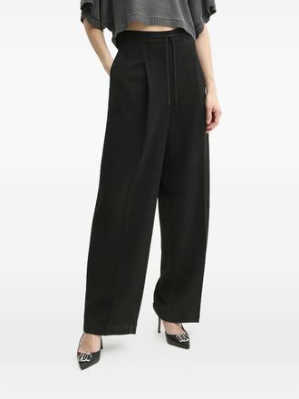 Michael Michael Kors pantalon &eacute;vas&eacute; imprim&eacute; - Noir