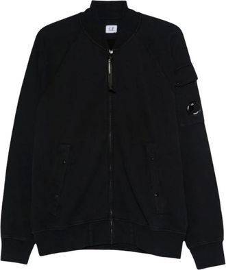 C.P. Company C.p. Company, Homme, Sweatshirts et sweats &agrave; capuche, Bleu, Taille: 2XL Zip-throughs