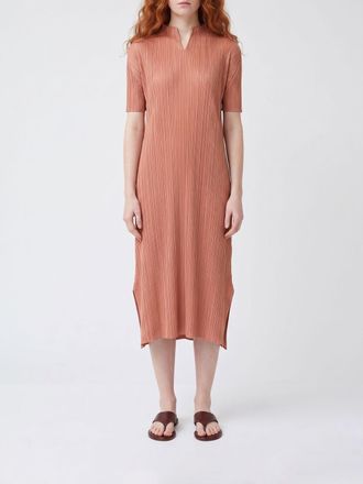 Pleats Please Issey Miyake Kleid Damen Farbe Braun
