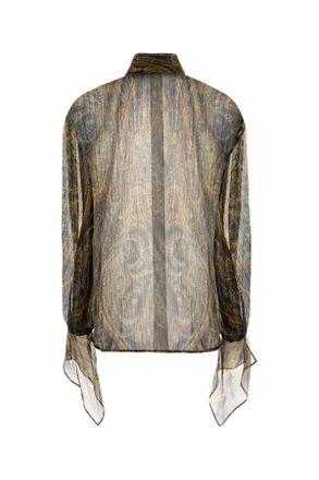 Etro Printed Silk-Blend Shirt - Multicolor