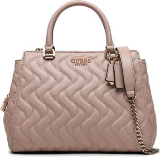 Guess Femme, Sacs, Beige, Taille: ONE Size Eco Mai Society Satchel
