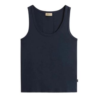 Woolrich Luxe Jersey Tanktop - - Tops - Damen - Blau - XL