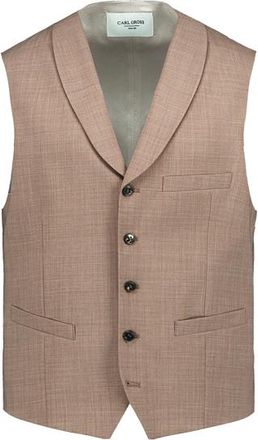 Carl Gross Carl Gross Herren Weste beige meliert