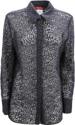 Max Mara Femme, Blouses et Chemises, Bleu, Taille: 36 FR Chemise Mstgala