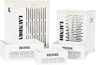 DKD Home Decor Ensemble de paniers, Standard