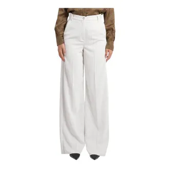 iBlues Femme, Pantalons, Blanc, Taille: 36 FR Wide Pantalons