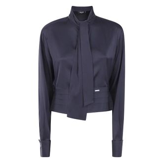 Dsquared2 Cropped Smokinghemd - - Blouses & Shirts - Damen - Schwarzk - XS