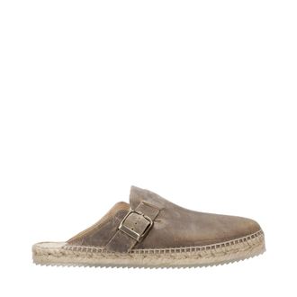 Espadrilles Braune Nubuk Sandalen mit Seilsohle - - Shoes - Herren - Braun - 40 EU