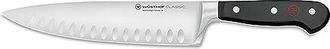 W&uuml;sthof Classic Kochmesser 20 cm mit Kullenschliff, Schwarz,silber