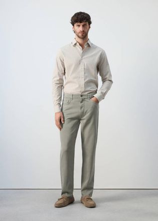 Mango Jean Lori tapered-fit gris vison - Homme - 38 - MANGO MAN