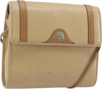 Dior Sac bandouli&egrave;re en cuir doccasion - Femme - Pre-owned - Beige - Taille: ONE Size